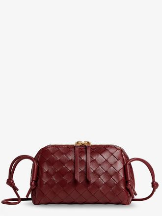 Bottega Veneta Concert Pouch Leather Shoulder Bag with Intrecciato Pattern - BOTTEGA VENETA - gender_Woman