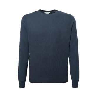 Malo Rundhalspullover - - Knitwear - Herren - Blau - L