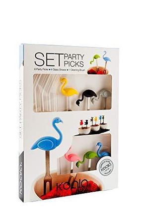 Koala Internacional Hosteleria 63660001 Set mit 6 Cocktail-Trinkhalmen, Edelstahl silikon