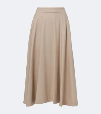 Max Mara Jupe midi en laine