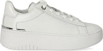 Michael Kors Femme, Chaussures, Blanc, Taille: 38 EU Dottie Lace Up