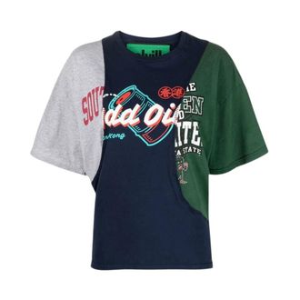 Colville Vintage Style Upcycled Baumwoll T-shirt - - Tops - Damen - Mehrfarbig - L