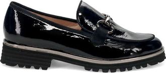 Sangiorgio Mocassin pour femme Peinture noire avec pince - 175 daim noir - Taille 35, Noir, 35 EU