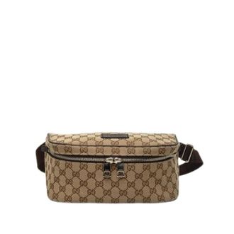 Gucci Sac banane vintage Pre-owned en toile - Femme - Pre-owned - Beige - Taille: ONE Size