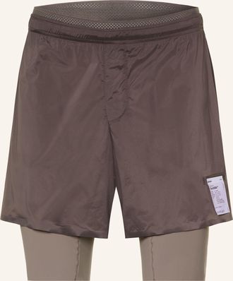 SATISFY Satisfy 2-In-1-Laufshorts Techsilk braun