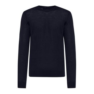 Giorgio Armani D&uuml;nner Wollpullover - - Knitwear - Herren - Blau - XL
