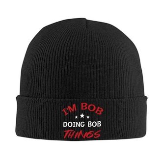 Generic Bonnet Thermo Je suis Bob, Je Fais des Trucs De Bob. Unisexe Bonnets Doux Bonnet pour Randonn&eacute;e Shopping Conduite