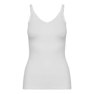 Part Two Haut Blanc &agrave; &Eacute;paules R&eacute;glables HyddaPW - Femme - Tops - Blanc - Taille: 42/44 FR
