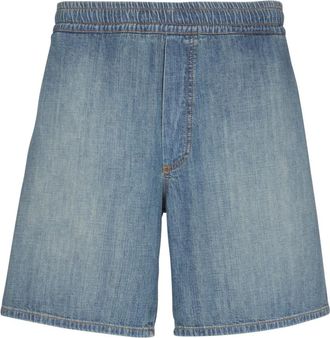 Balmain Denim Shorts mit verwaschenem Look - - Shorts - Herren - Blau - L