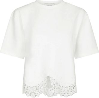 Neo Noir Iria Lace Tee - Femme - Blouses et Chemises - Blanc - Taille: 44 FR