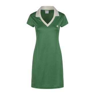 Courr&egrave;ges Sport Polo Kurz kleid - - Dresses - Damen - Gr&uuml;n - S