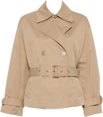Pennyblack Femme, Manteaux, Beige, Taille: 38 FR Talco Short Trench-coat
