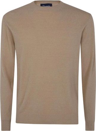 Drumohr Pull ras du cou - Homme - Pulls - Beige - Taille: 2XL
