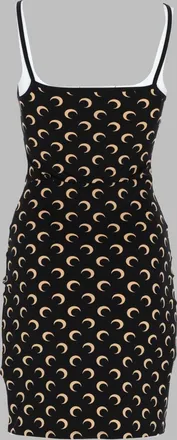 Marine Serre Moon Mini Dress - Black