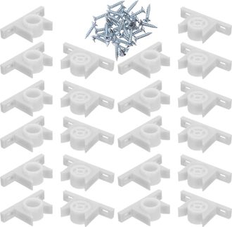 Artibetter 30 St&uuml;ck Schrankt&uuml;rverschl&uuml;sse aus Kunststoff mit Schrauben Ger&auml;uschlose Blendenclips f&uuml;r K&uuml;chen und Kleiderschr&auml;nke Sichere M&ouml;belt&uuml;rbefestigung