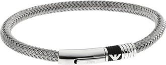 Emporio Armani Bracelet Pour Homme, Bracelet En Acier Inoxydable Argenté, EGS1623040
