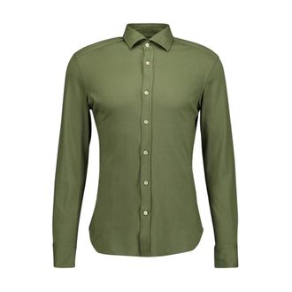 Boglioli Premium Baumwollhemd- Milit&auml;rgr&uuml;n - - Shirts - Herren - Gr&uuml;n - XL