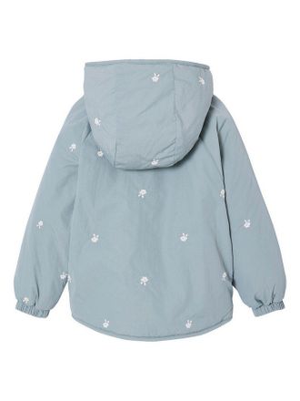 Vertbaudet Steppjacke Leichte Steppjacke mit Blumenstickerei, M&auml;dchen