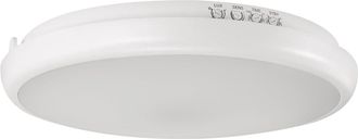 Licht-Erlebnisse LED Feuchtraumleuchte mit Bewegungsmelder IP65 rund D: 30 cm Weiß 4000 K 3040 lm Deckenlampe außen Badezimmerlampe Terrassenlampe