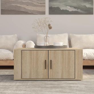 vidaXL Table basse Chêne sonoma 80x50x36 cm Bois dingénierie
