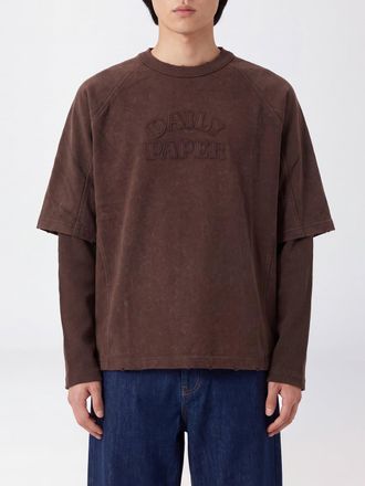 Daily Paper Clothing Baumwoll-Sweatshirt mit Rundhals und &uuml;berschnittenen Schultern