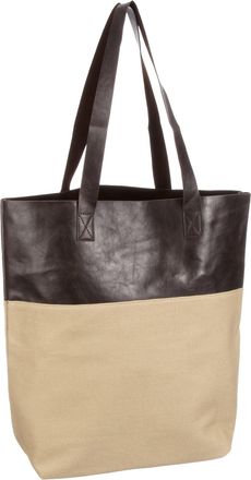 Pieces Temp Shop NET 17043313, Damen Umhängetaschen, Braun (Mocca), 39x41x13 cm (B x H x T)