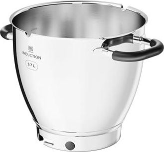 Kenwood KAB90.000SS Bol Cooking Chef, Capacit&eacute; 6.7L, Compatible avec Cooking Chef XL et KCC90, poign&eacute;es lat&eacute;rales isol&eacute;es, acier inoxydable de haute qualit&eacute;