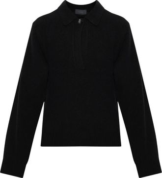 Haikure Polo en Laine Ash - Femme - Tops - Noir - Taille: 36 FR