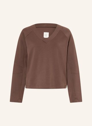Schiesser Lounge-Sweatshirt Mix+Relax braun