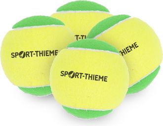 Sport-Thieme Methodik-Tennisb&auml;lle Soft Fun | Play & Stay Stufe 1 | 25% Leichter & langsamer | Druck reduziert | Gelb-Gr&uuml;n | &oslash; 6,5 cm | Gewicht 56,5 g | Acrylfilz u