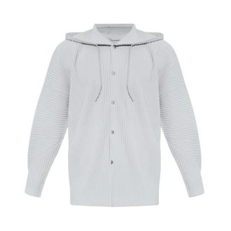 Issey Miyake Homme, Chemises, Gris, Taille: XL Blouson