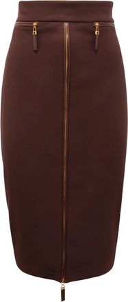 Elisabetta Franchi Femme, Jupes, Brun, Taille: 42 FR Jupe Longuette