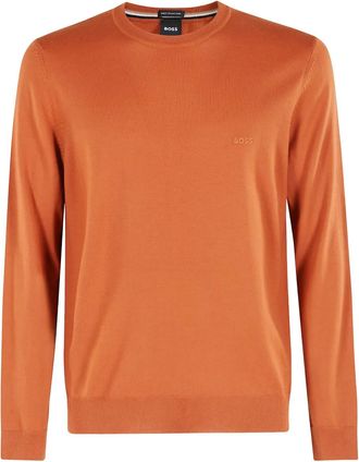 BOSS pull à logo - Orange