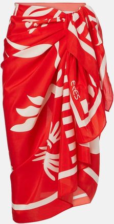 Eres Bedruckter Pareo Mandara aus Baumwolle und Seide