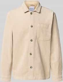 Lindbergh Modern Fit Hemdjacke mit Brusttasche Modell Superflex