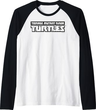 Teenage Mutant Ninja Turtles TMNT Teenage Mutant Ninja Turtles klassisches Cartoon-Retro-Logo Raglan