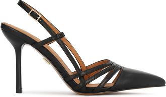 Kazar Femme, Chaussures, Noir, Taille: 38 EU Escarpins semi-ouverts en cuir