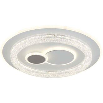 Globo Lighting Deckenleuchte Deckenlampe Wohnzimmerlampe LED wei&szlig; matt CCT Stufenwahl D 49.5 cm