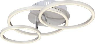 ETC Shop Etc-shop - led Design Decken Leuchte Ess Zimmer Ring Strahler Küchen Lampe silber