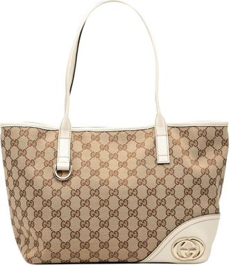 Gucci 2016-2025 GG Canvas New Britt tote bag - Braun