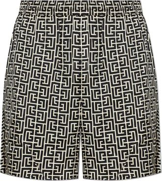 Balmain Homme, Shorts, Noir, Taille: 2XL Monogram Shorts