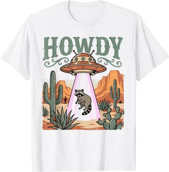 Image UFO Howdy Desert Raccoon (2) T-Shirt