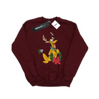 Disney Pluto Christmas Reindeer Sweatshirt f&uuml;r Herren (Burgunderrot)
