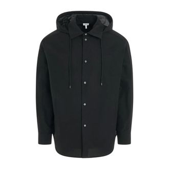Loewe Homme, Chemises, Noir, Taille: M Cotton Jacket Shirt