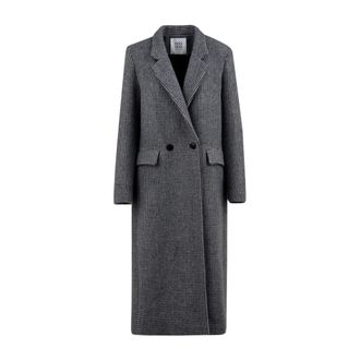 Douuod Doppelreihiger Mantel mit hohem R&uuml;ckenschlitz - - Coats - Damen - Mehrfarbig - M