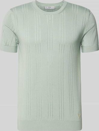 Guess Strickshirt aus Viskose-Baumwoll-Mix Modell LINDON