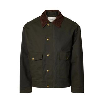 Selected Walter Wachsbaumwolljacke - - Jackets - Herren - Gr&uuml;n - L