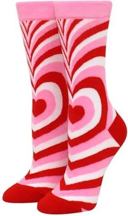 Generico Chaussettes en coton ray&eacute; arc-en-ciel, chaussettes mi-printemps pour femme 2 paires, Color3, EU 35-42