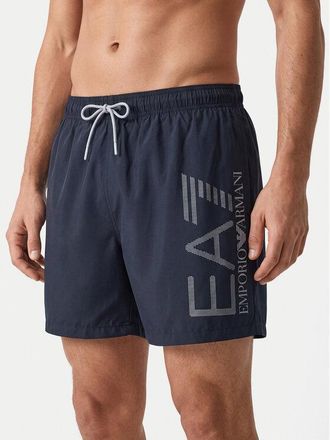 Emporio Armani Badeshorts 7M002001 AF14497 MC026 Schwarz Regular Fit