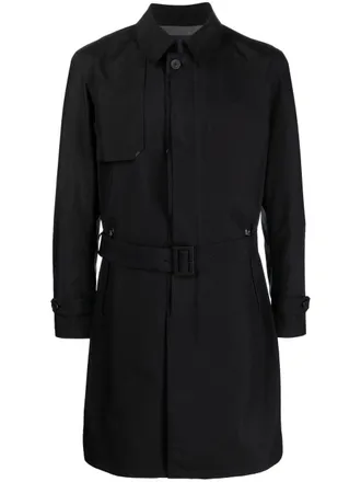 Herno manteau ceintur&eacute; &agrave; poches multiples - Noir